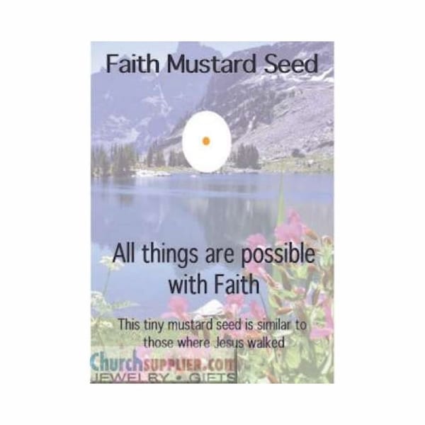 Mustard Seed Necklace - Etsy