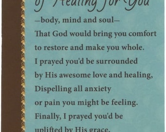 Prayer Cards Healing - Etsy