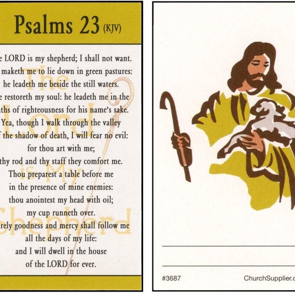 Psalm Prayer Cards - Etsy