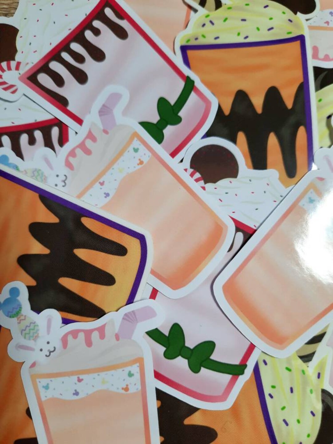 Seasonal Milkshake Stickers / Parks/ Park Food/ Seasons/ Halloween ...