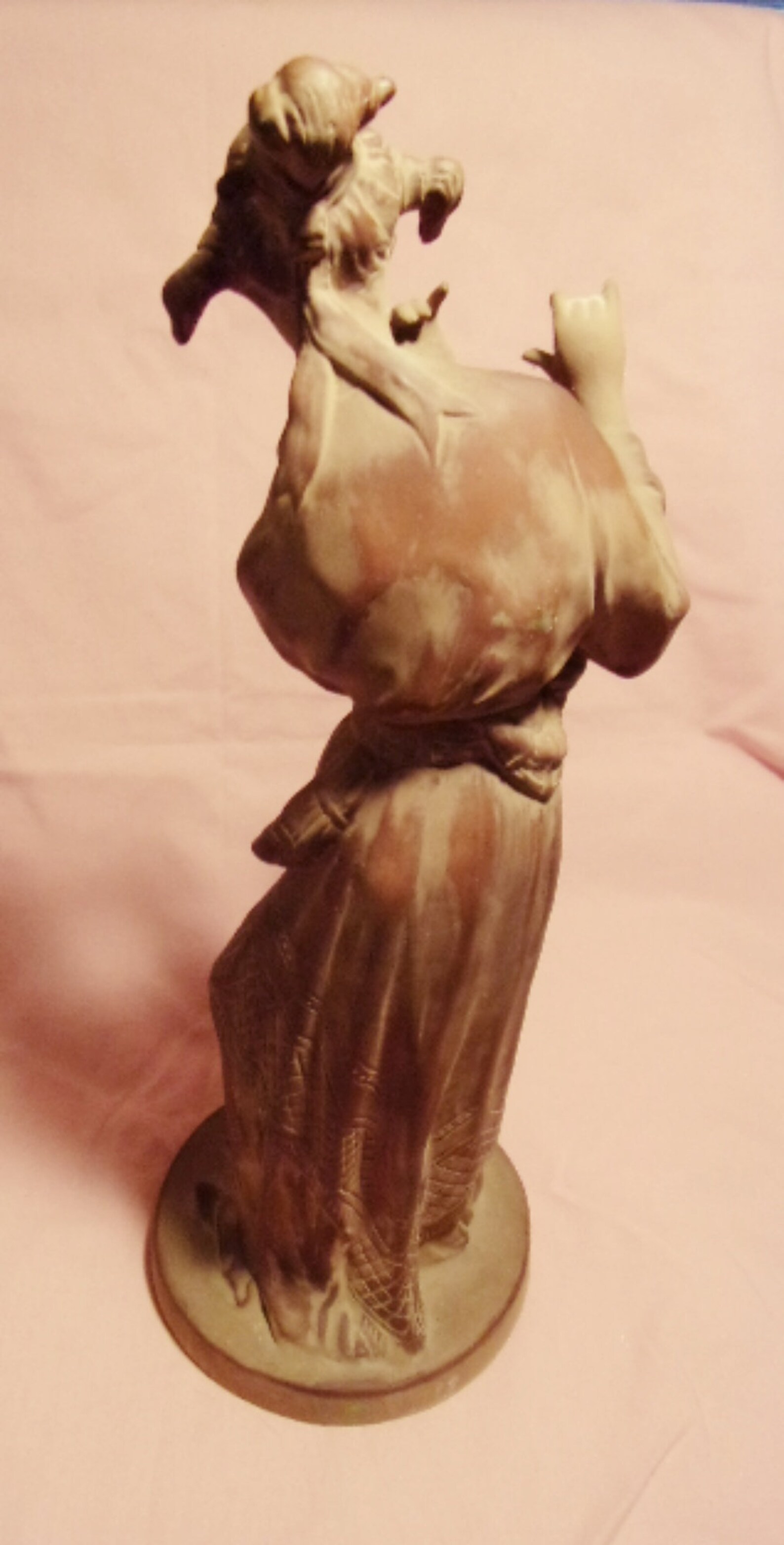 Vintage Porcelain Large Mud Figure Oriental Woman - Etsy