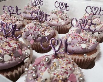 Mini Cupcake Toppers Engagement Party - Etsy