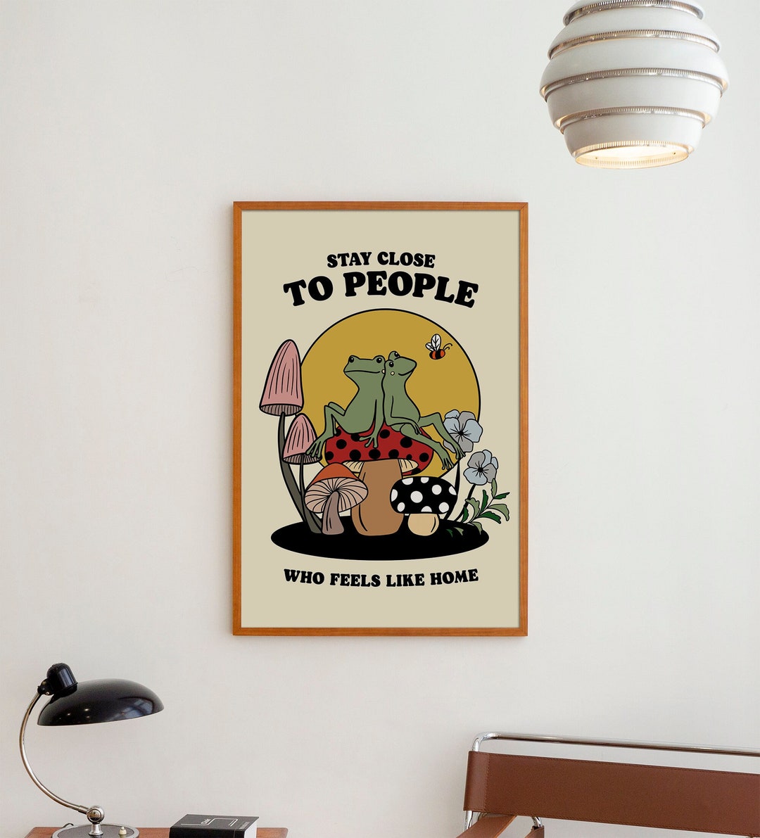 Retro Wall Print Groovy Typography Home Decor Print 70s Wall Art ...