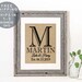 Personalized Burlap Sign, Burlap Wedding Print, Bridal Shower, Burlsp ...