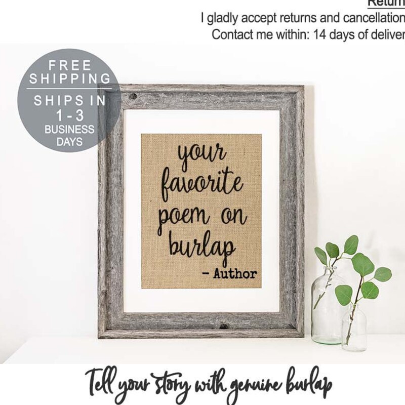 Custom Poem Print - Etsy