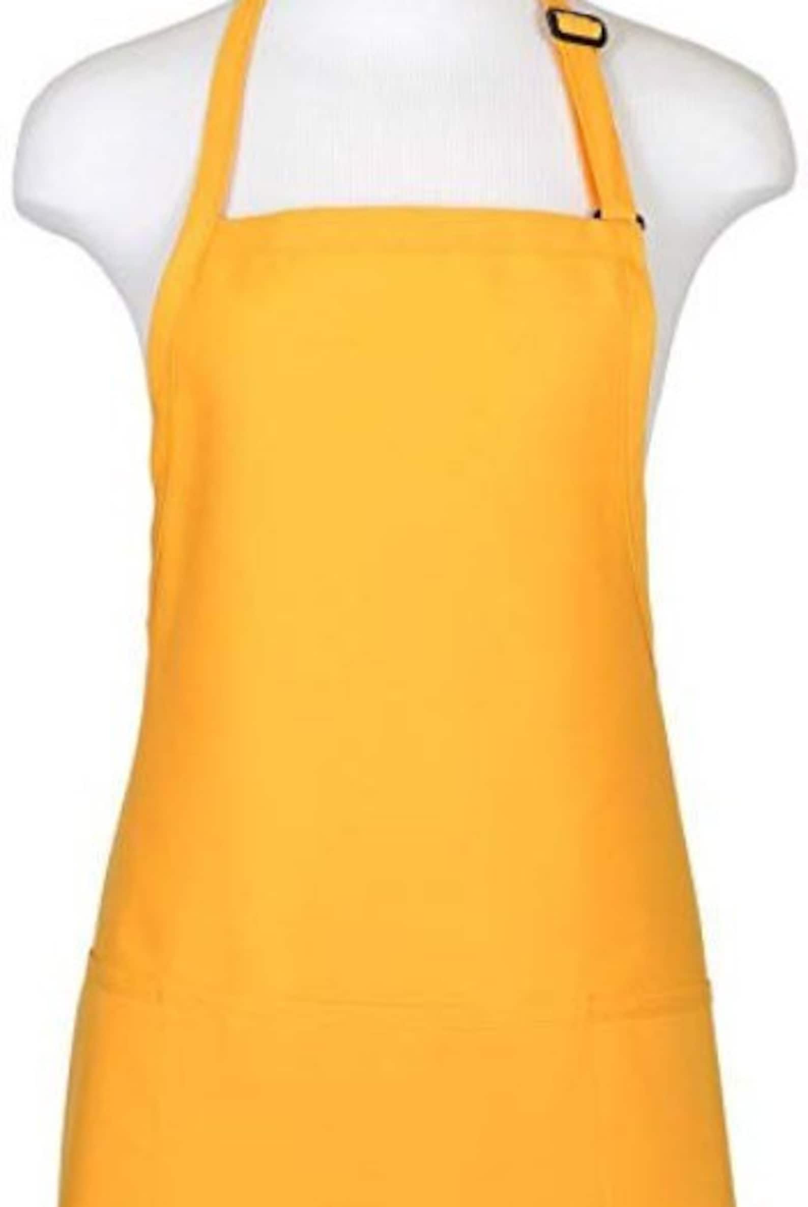 Yellow 3 Pocket Personalized Bib Apron - Etsy