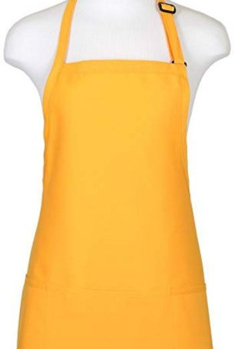 Yellow 3 Pocket Personalized Bib Apron - Etsy