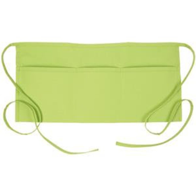 Lime Green 3 Pocket Embroidered Waist Apron - Etsy
