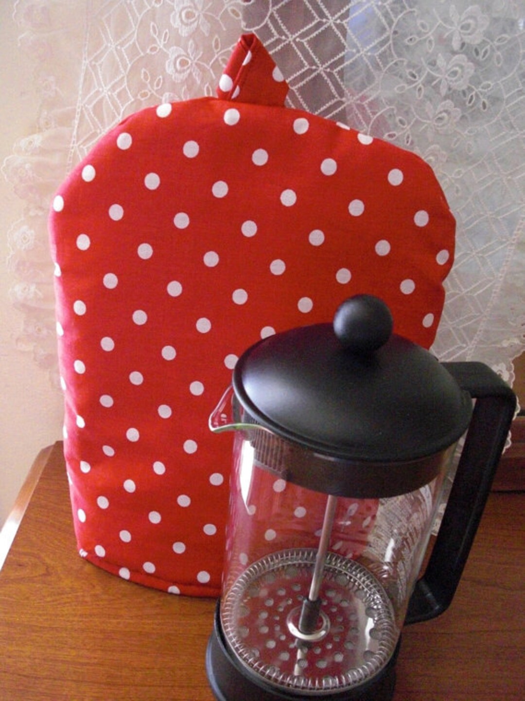 French Coffee Press Cozy Cafetaire Cover Insulated With - Etsy