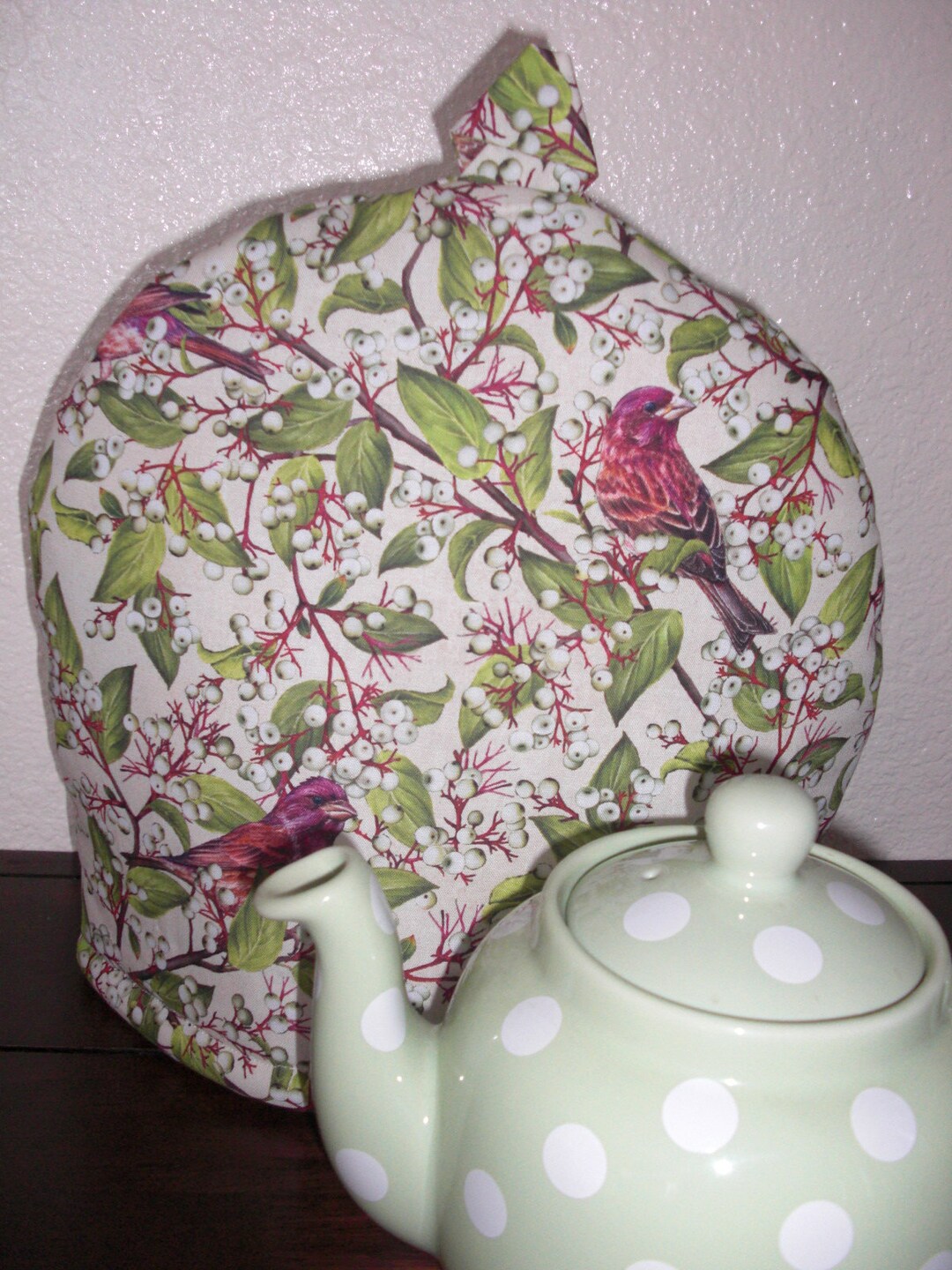 Teapot Cosy Teapot Cover Winter Birds Made With Insul-bright and Warm ...