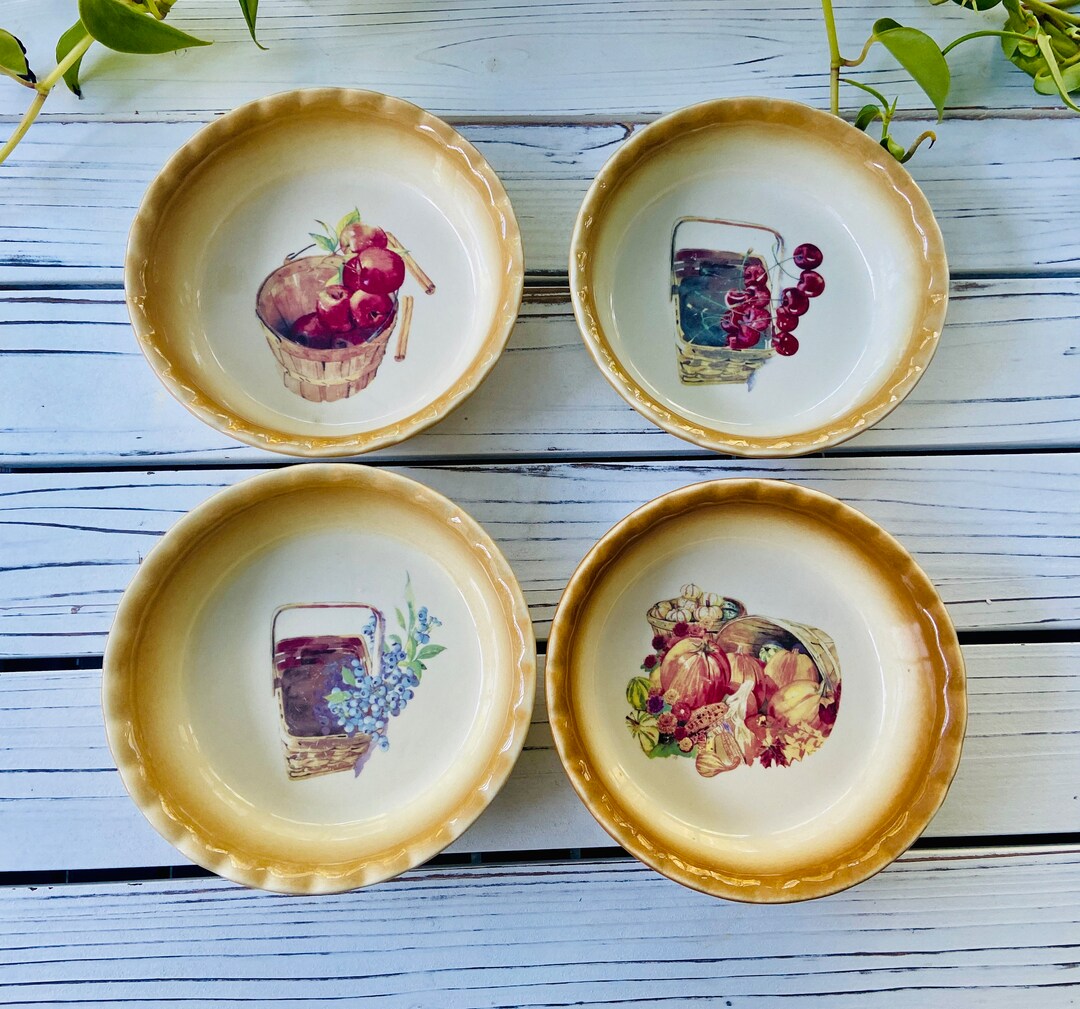 Vintage Nantucket Small Pie Plates 4 - Etsy