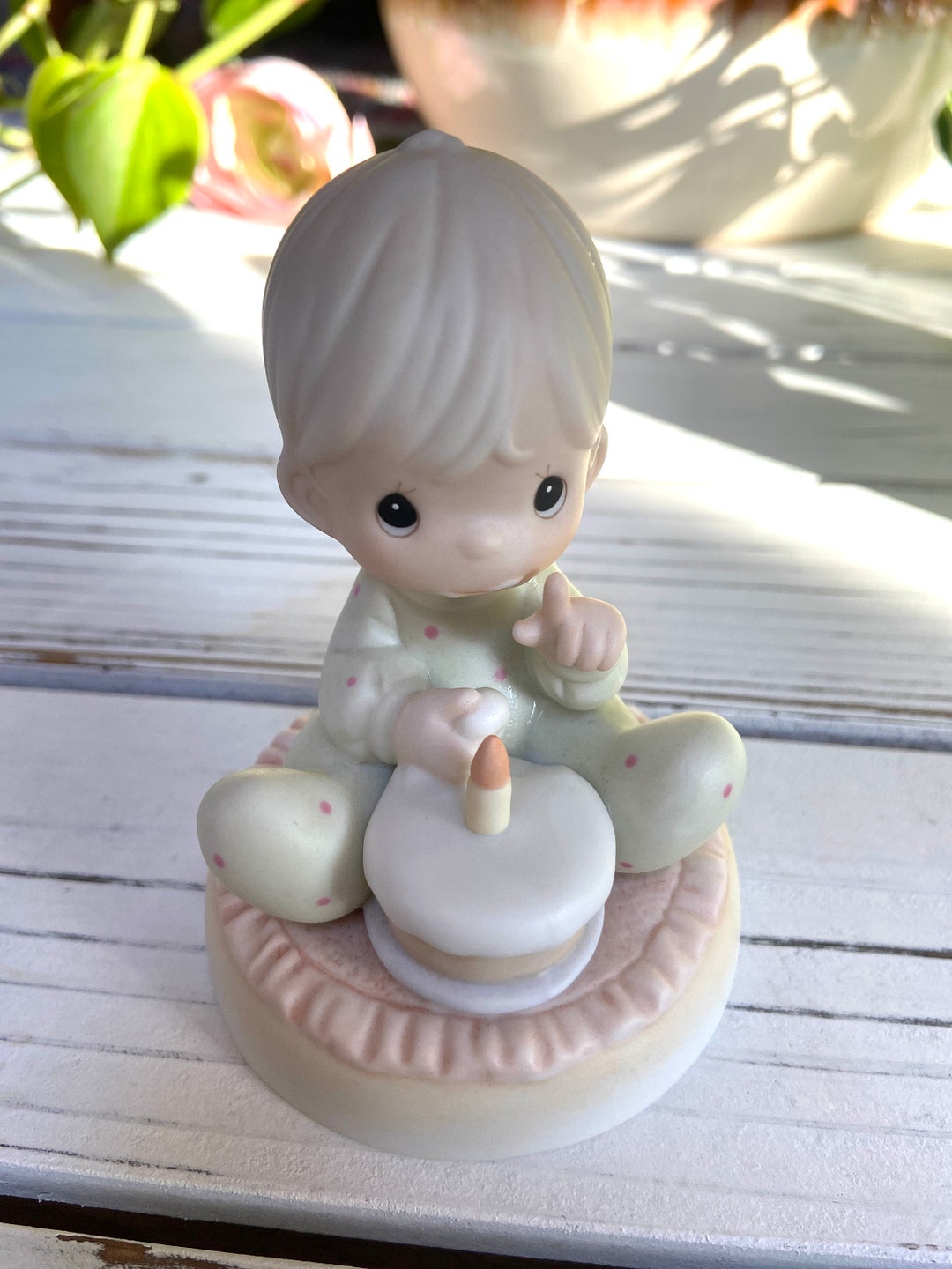 Precious Moments 1st Birthday Vintage Figurine 1992 - Etsy Precious Moments 1st Birthday Vintage Figurine 1992 - Etsy