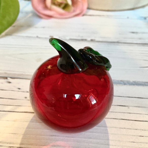 Vintage Glass Apples - Etsy