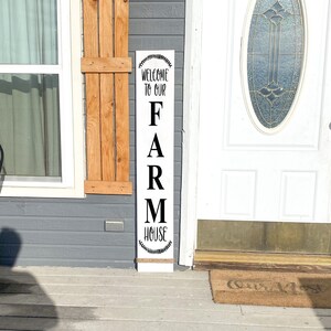 Welcome to our Farm House sign / Welcome farm sign w/ twine at | Etsy