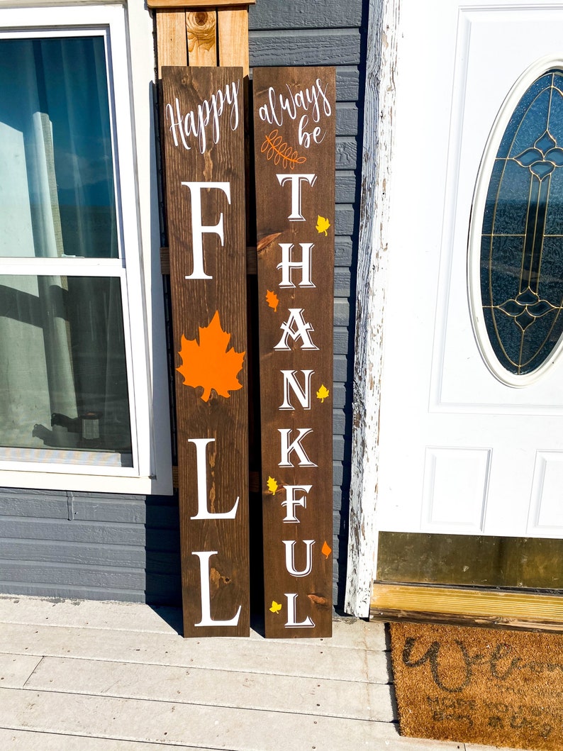 Reversible Happy Fall/happy Halloween and Always Be - Etsy