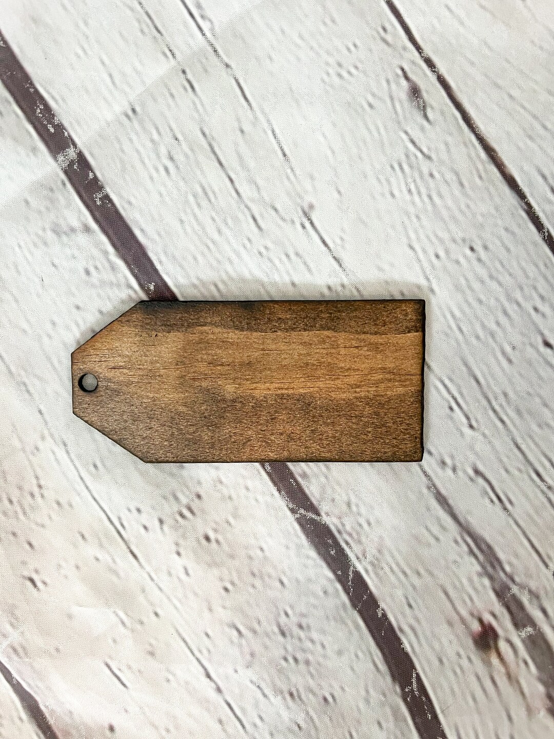 Blank Stocking Tag - Wooden Tag - Stained Blank Wood Tag - Name Tag ...