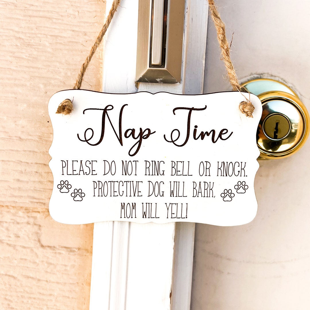 Do Not Knock or Disturb Baby Sleeping Door Sign / Small Do Not Knock ...
