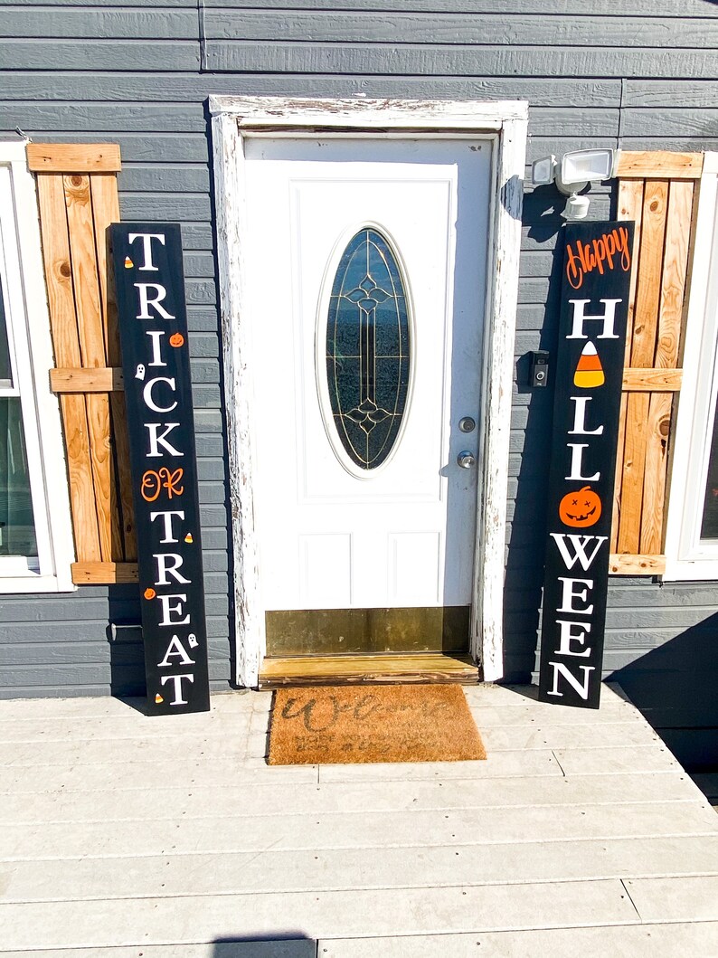 Reversible Happy Fall/happy Halloween and Always Be - Etsy