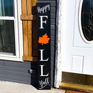 Happy Fall Yall Front Door/front Porch Wooden Sign. Large | Etsy