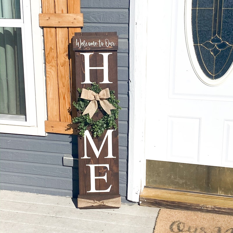 Burlap Welcome Sign - Etsy