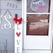 Valentine Porch Sign | Be Mine or Love | White Wood Door Decor - Etsy