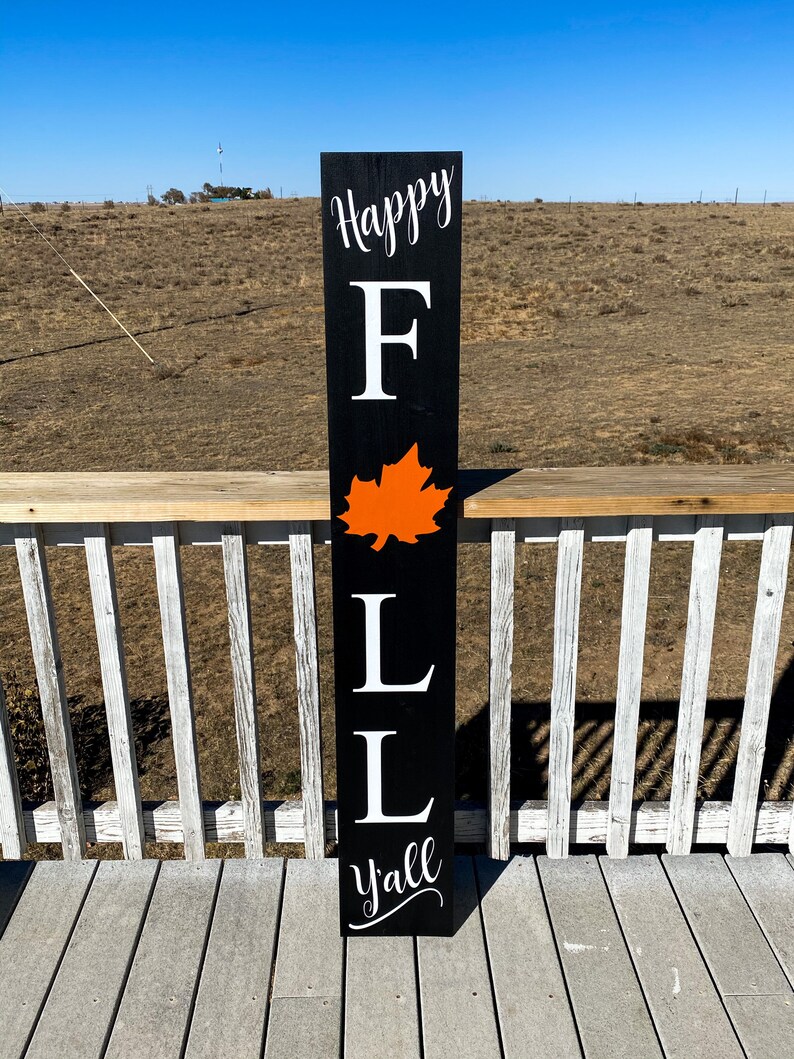 Happy Fall Yall Front Door/front Porch Wooden Sign. Large Front Door ...