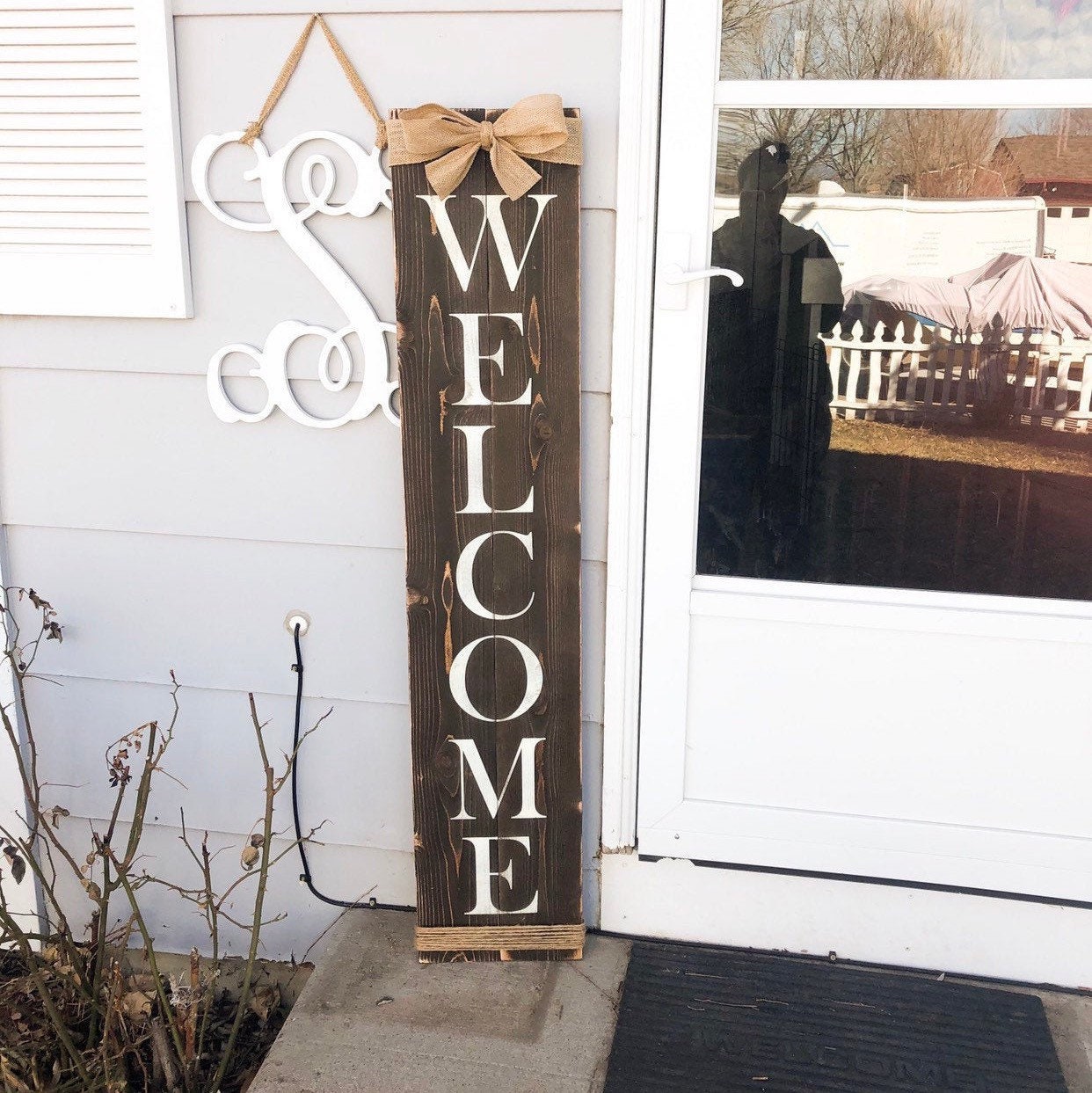 Home & Living Wooden signs Front Porch Sign Rustic Front Porch Door ...