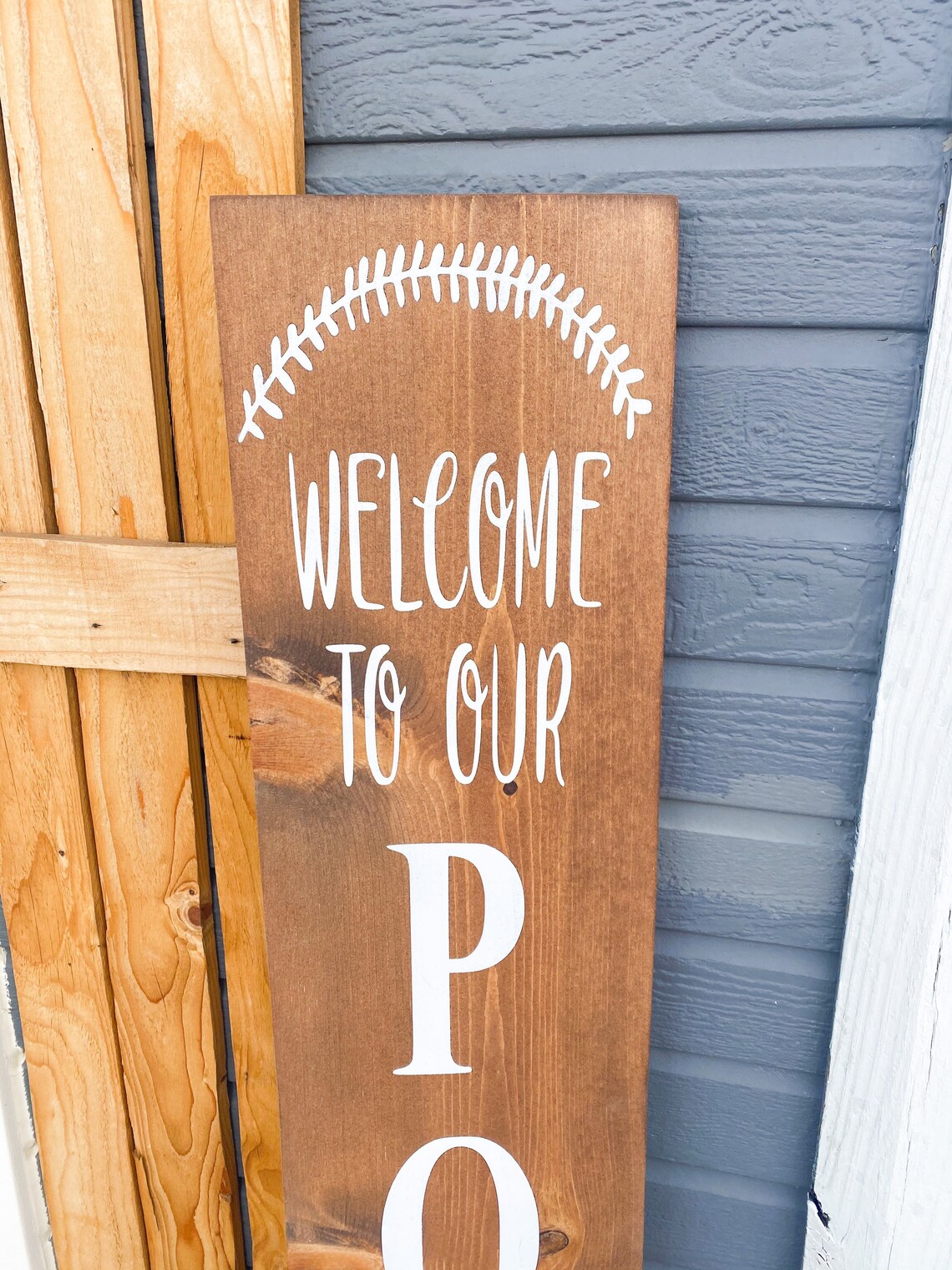 Welcome to Our Porch Sign W/ Twine at Bottom / Welcome Door - Etsy