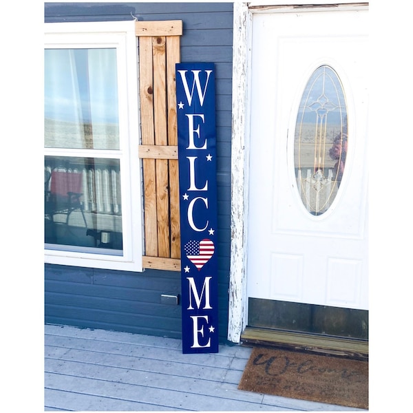 Patriotic Porch Sign - Etsy