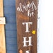 Thanksgiving Front Door Sign / Always Be Thankful Wooden Sign - Etsy