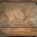 Wood Engraved Hand Painted Lion Wooden Keepsake Box, Custom Wood Box ...