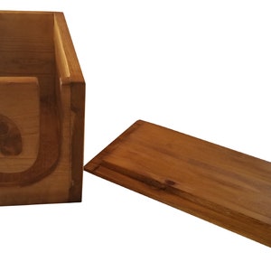 Stained Wooden Yarn Box With Lid, Personalized Yarn Storage Box,yarn ...