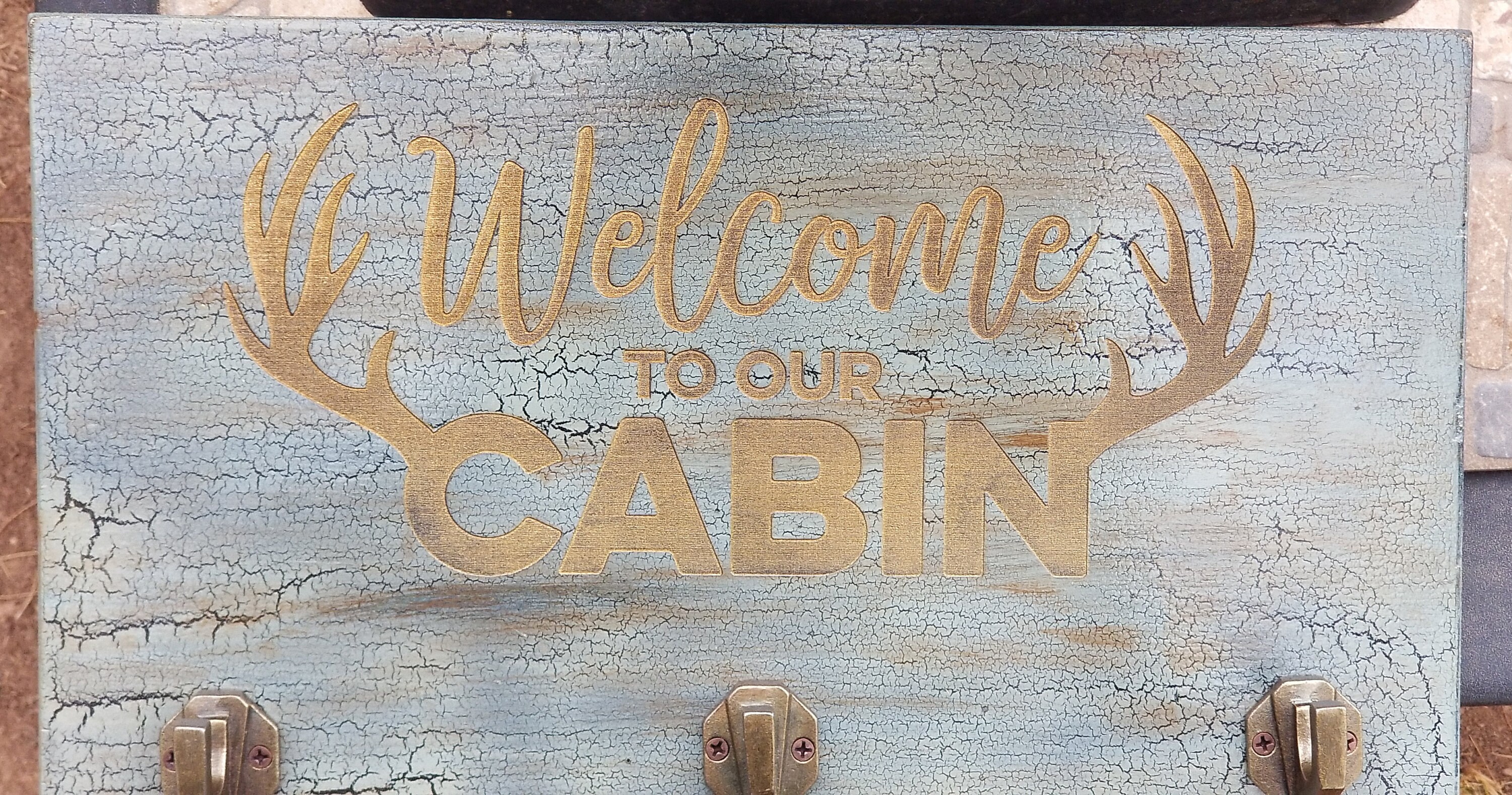 Welcome to our Cabin Coat Rack Engraved Distressed Wood | Etsy