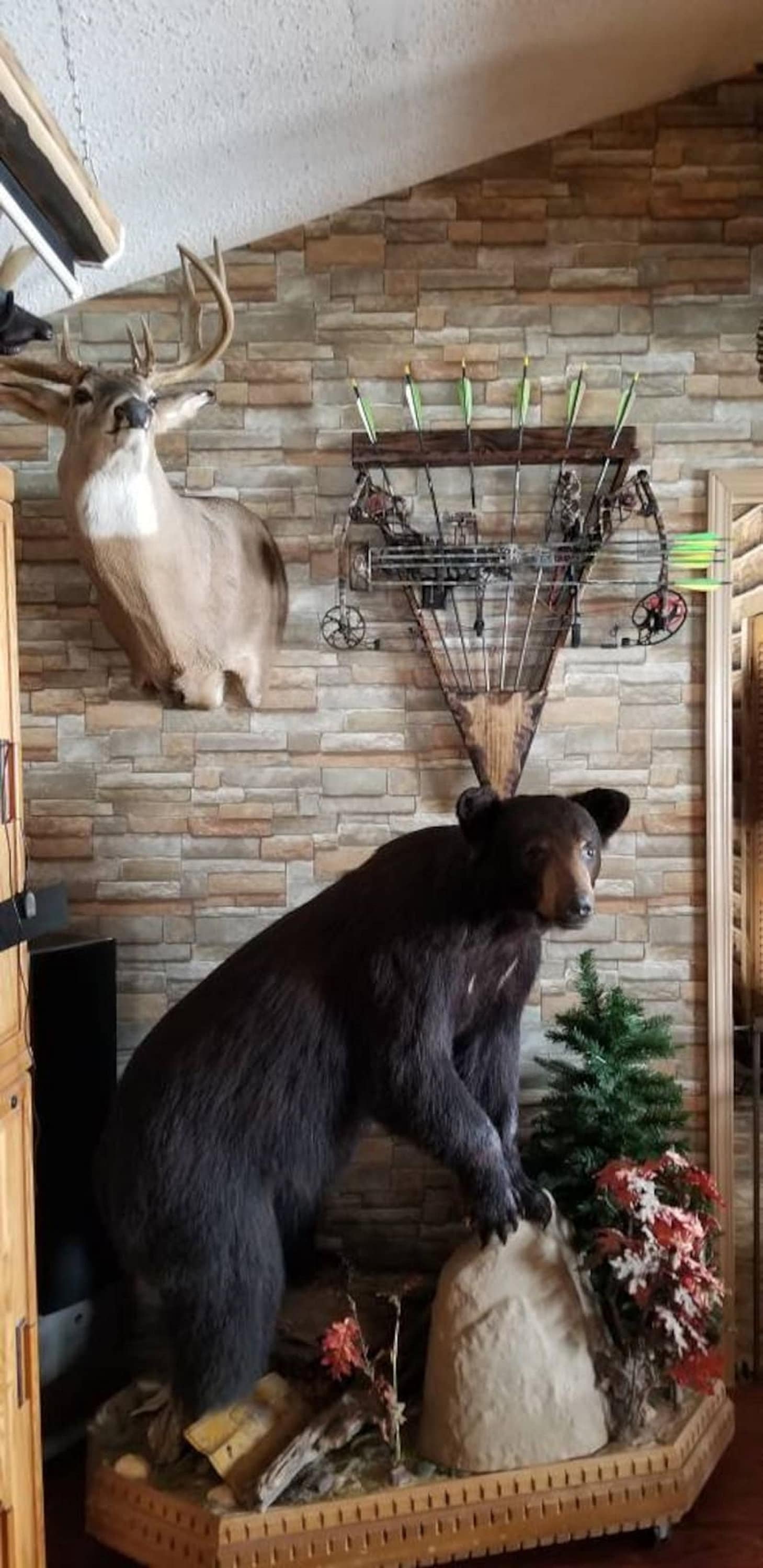 Archery Bow Rack Wall Mounted Bow Rack Rusted Wood Bow - Etsy