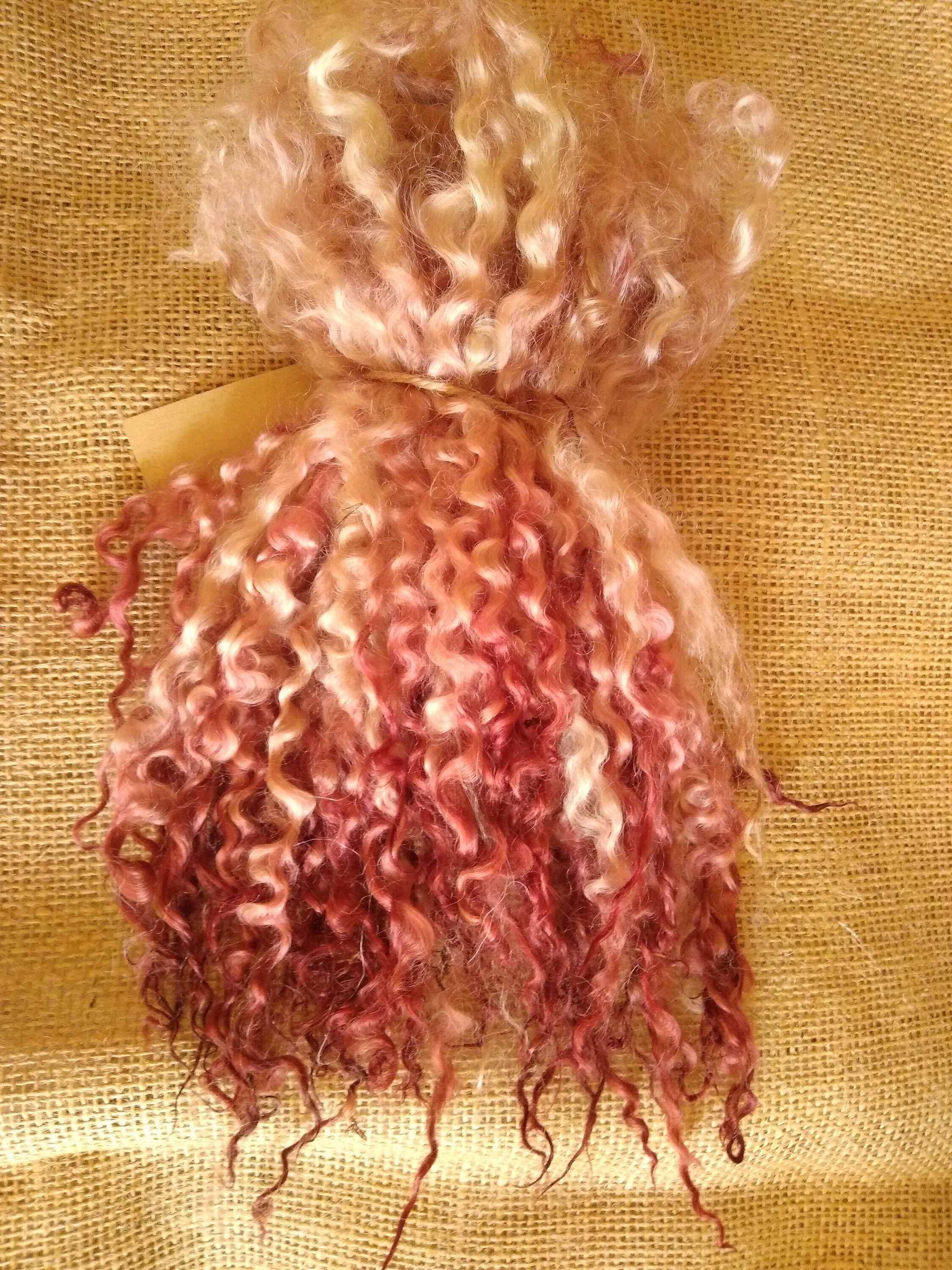 Autumn Heather Curly Wool Locks, (v) Teeswater 6-8" 28g/14g/7g Doll ...