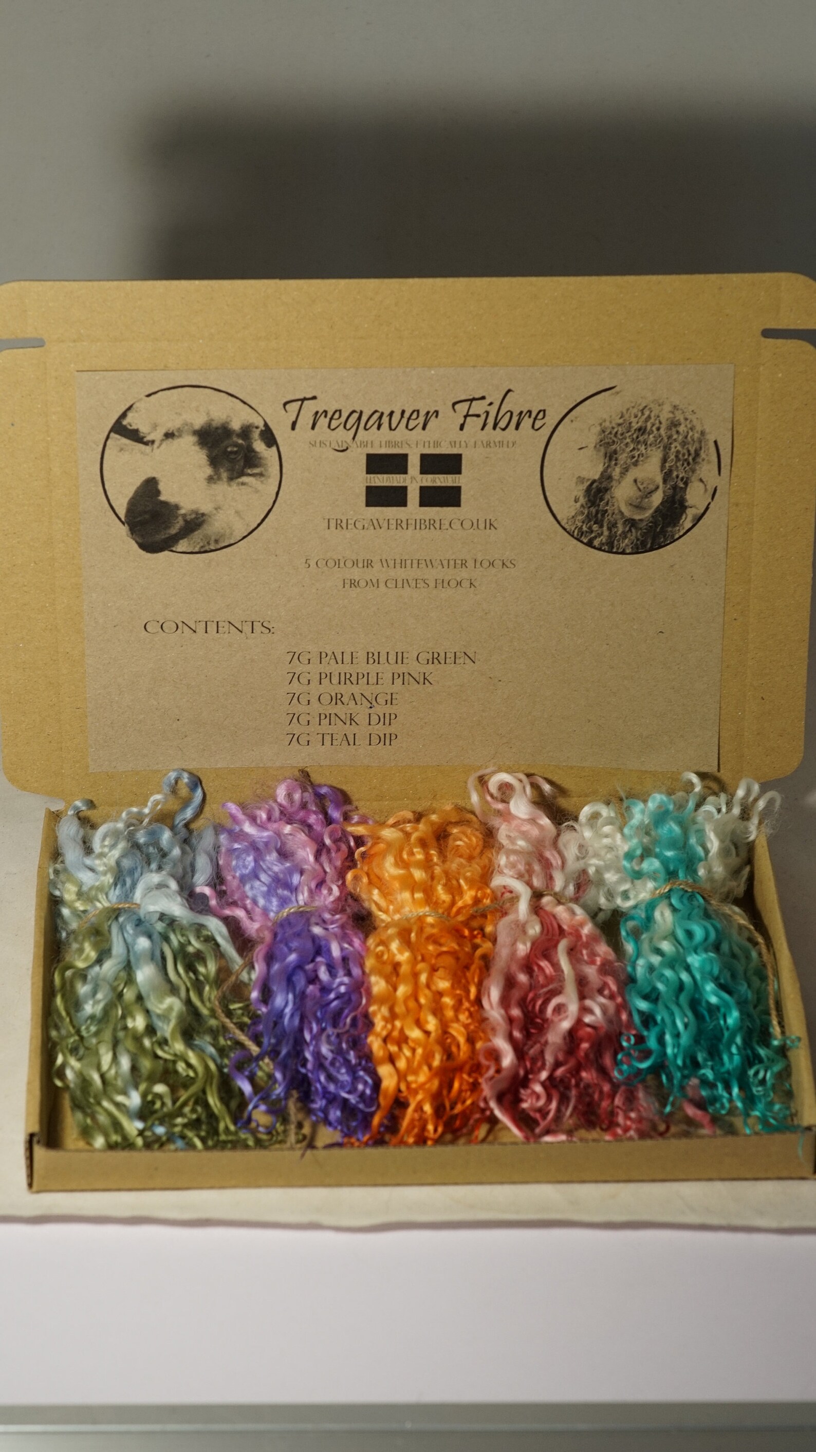 5 Colour Wool Locks Box for Felting Fibre Arts and Doll Hair - Etsy UK