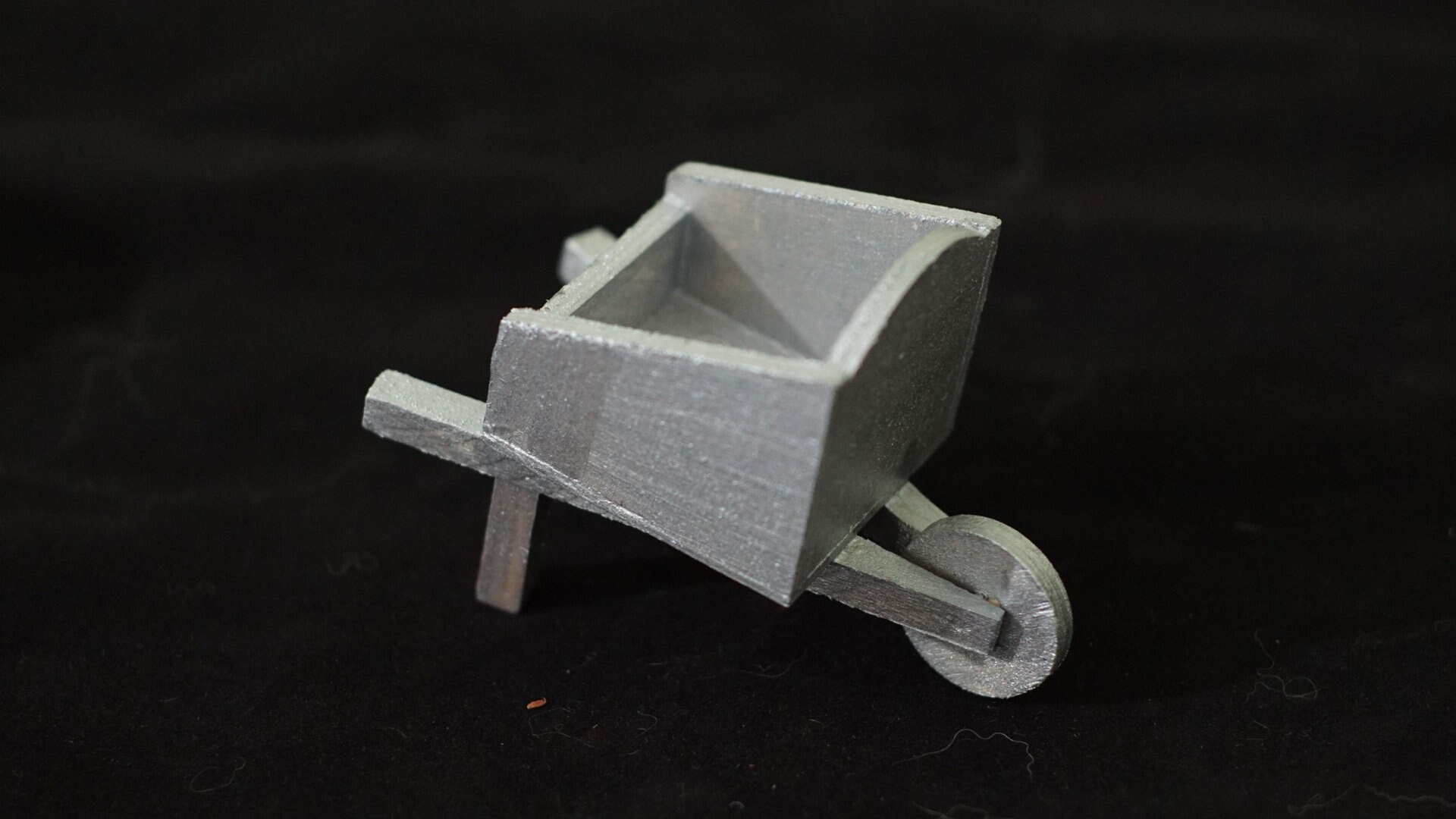 Miniature Wood Wheelbarrow Hand Painted in Brown or Silver - Etsy UK