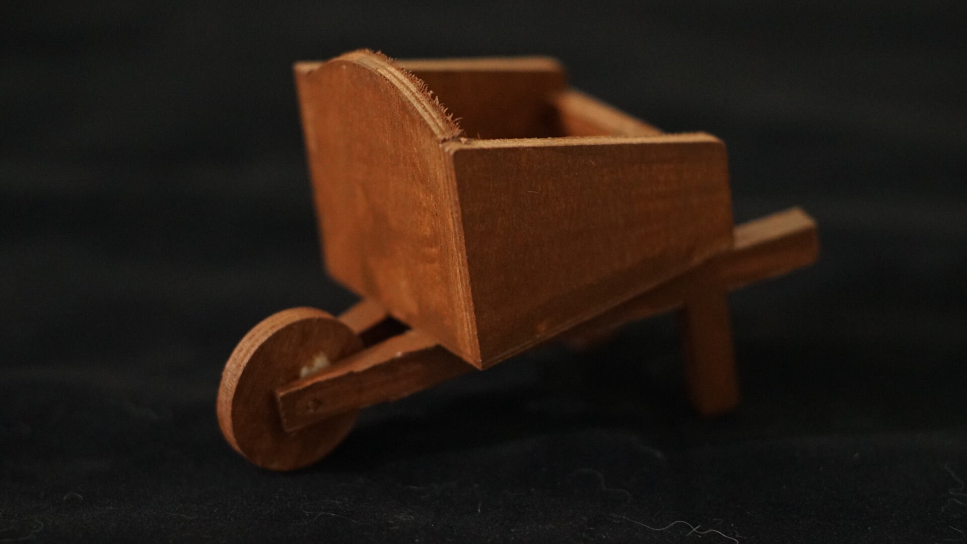 Miniature Wood Wheelbarrow Hand Painted in Brown or Silver - Etsy UK