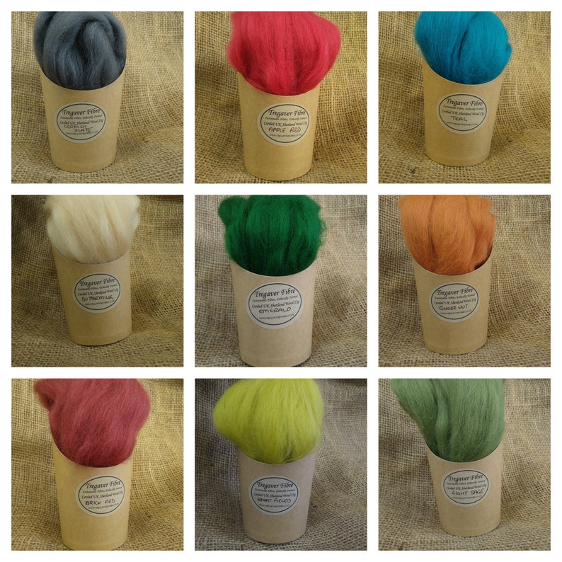 Coloured Combed Wool Top. UK Sourced Shetland Wool, From Mulesing Free ...
