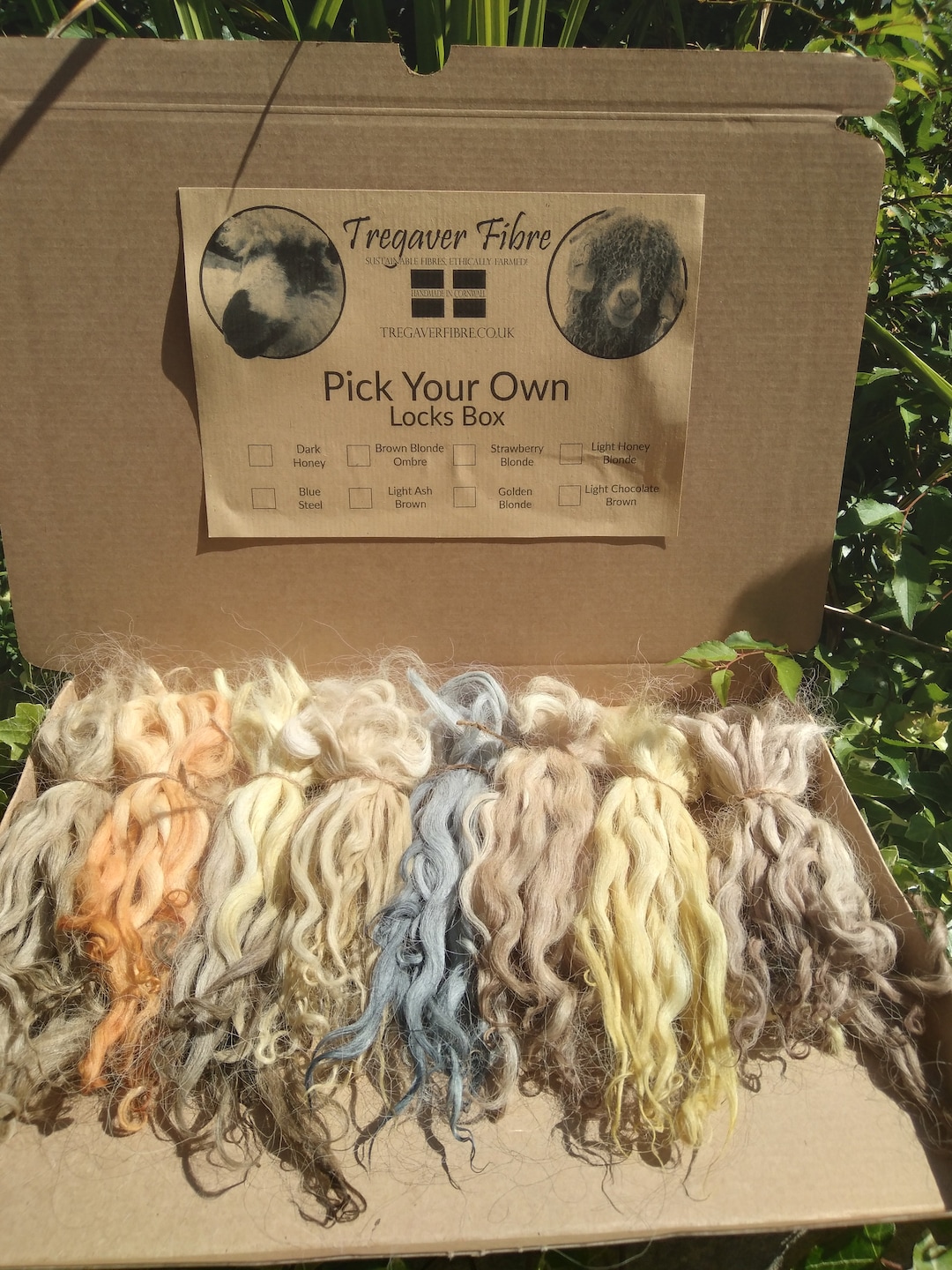 Pick Your Own Wool Locks Box, 8 Colours to Choose From, Natural Shades ...