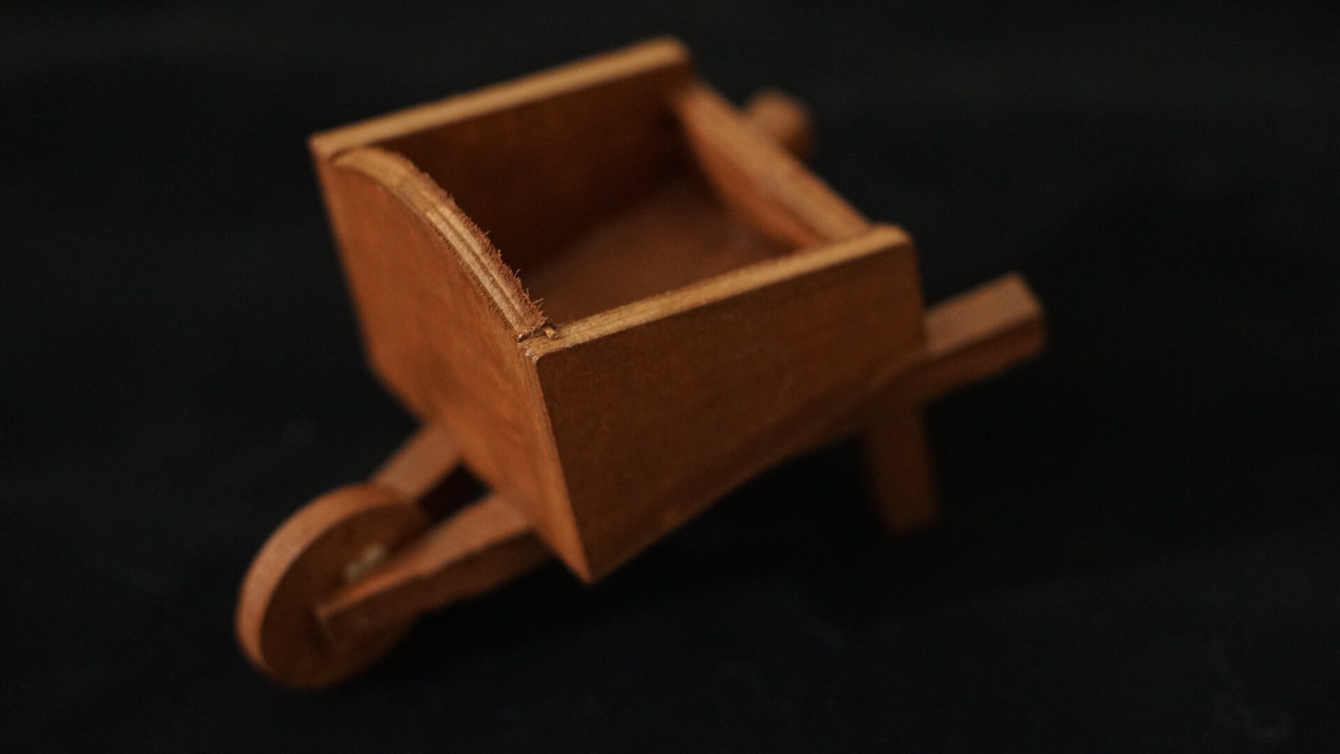 Miniature Wood Wheelbarrow Hand Painted in Brown or Silver - Etsy UK