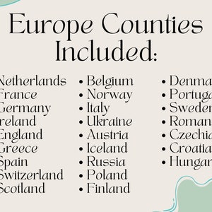 Europe Unit Study With Coloring Pages for Homeschool and Teachers ...