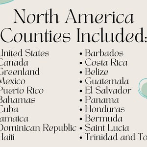 Printable North America Countries Coloring Book Sheets for Kids ...