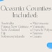 Printable Oceania Australia Countries Coloring Book Sheets for Kids ...