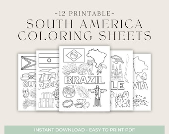 Printable Europe Countries Coloring Book Sheets for Kids Homeschool ...