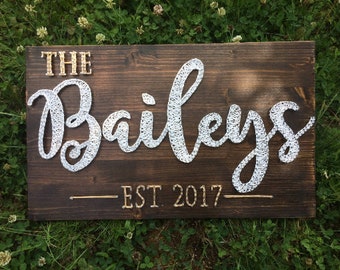 Sign String Art | Etsy