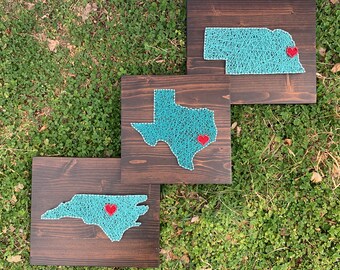 State String Art - Etsy