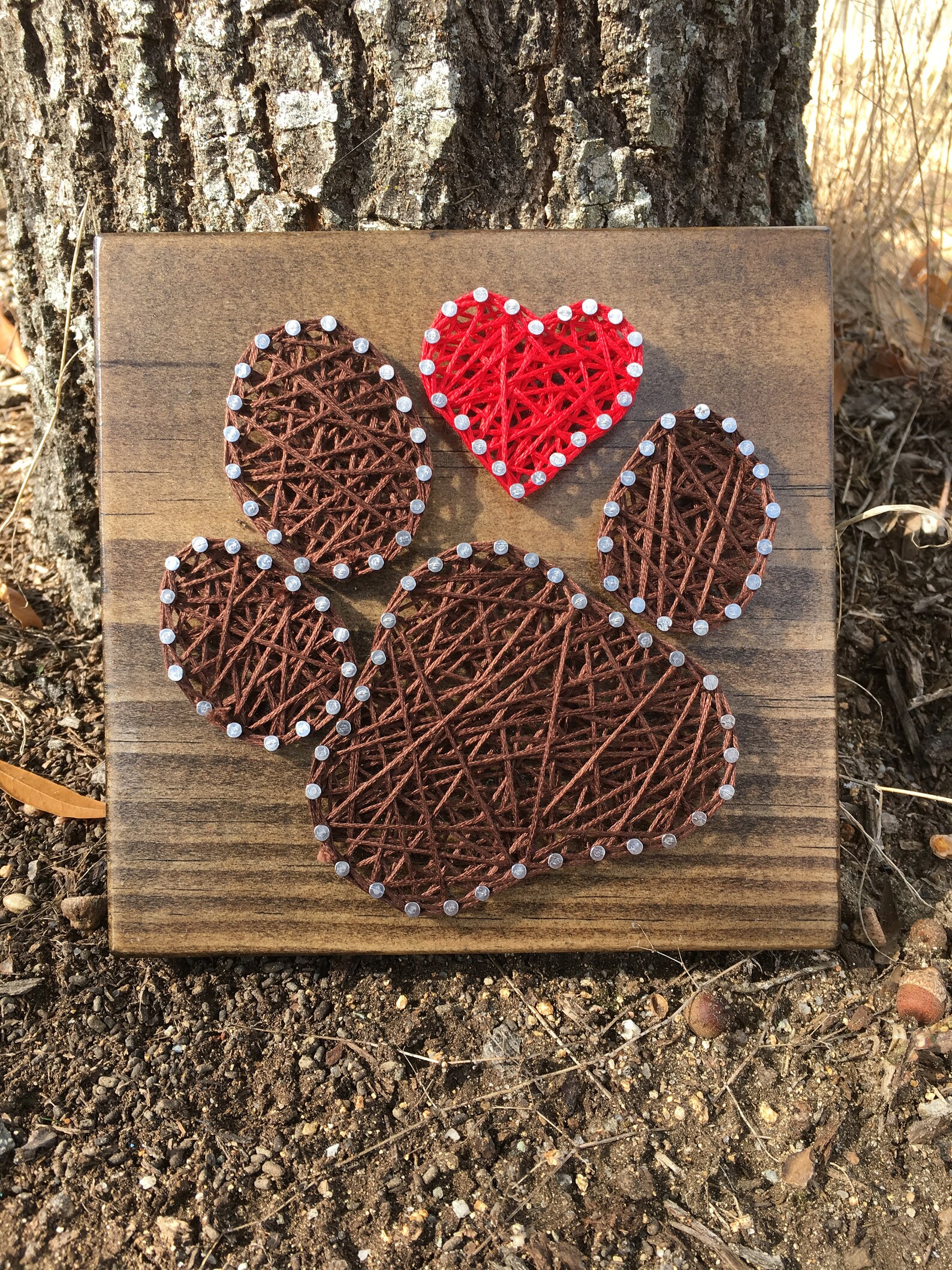 Paw Print String Art | Etsy