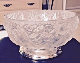 Crystal bowl italy | Etsy