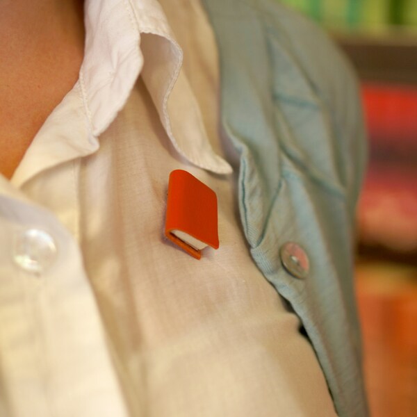 Orange Brooch - Etsy